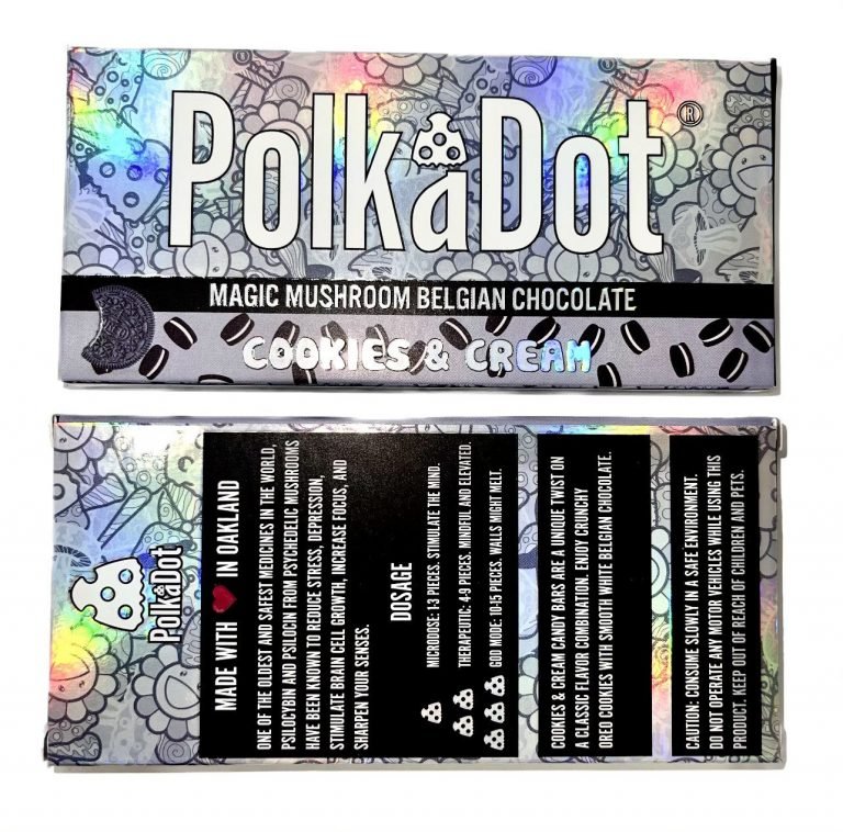 Polka Dot Mushroom Chocolate Bars For Sale Near Me Shroom Bars